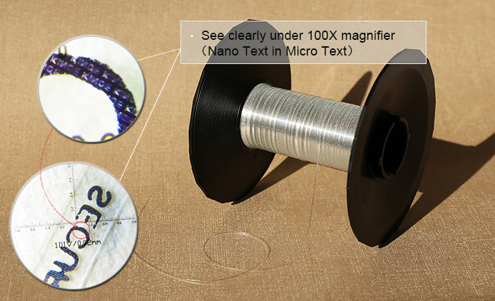 Embedded Logo Polyester Security Thread - Hologram Sticker, ID Hologram ...